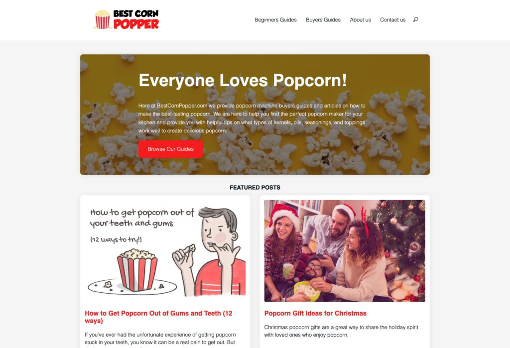 Case Studies - Popcorn Theme